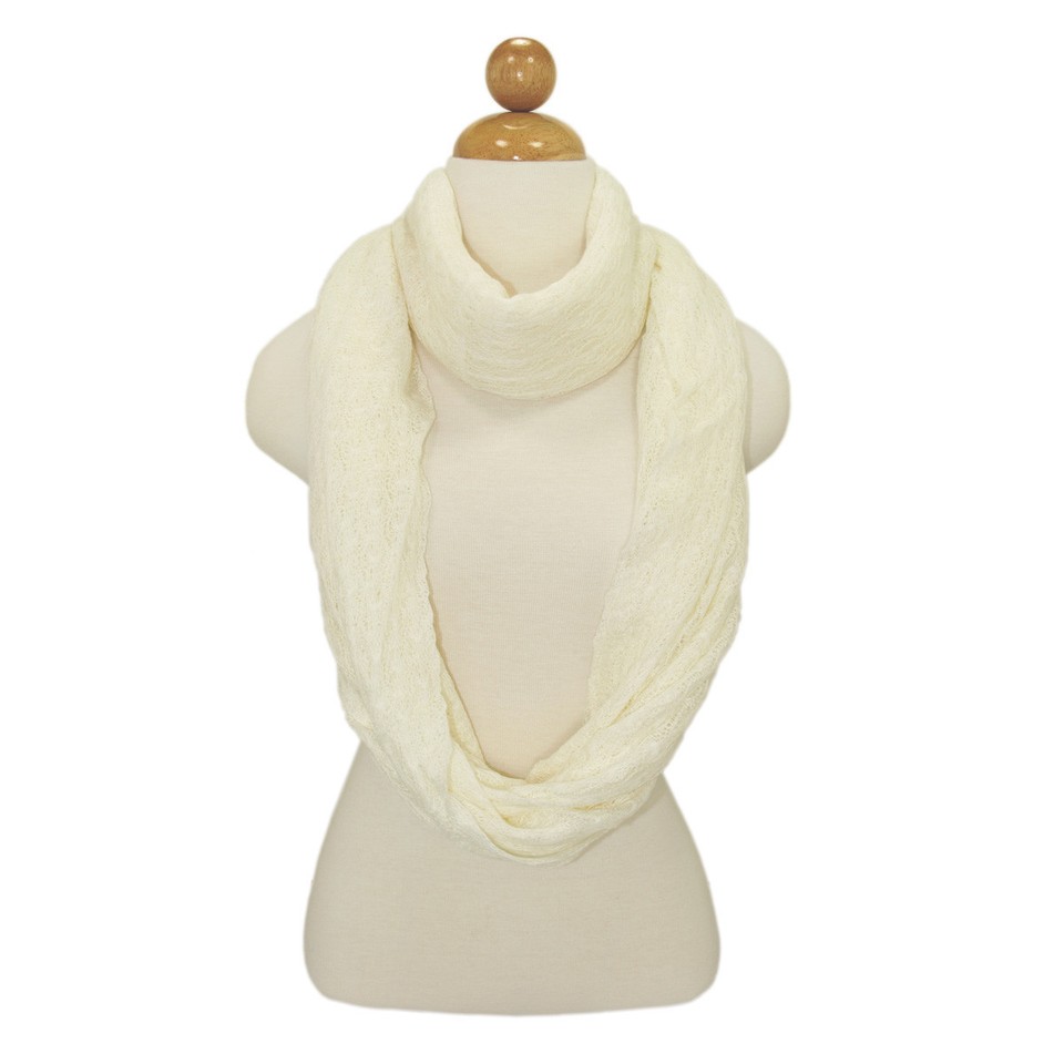 TrendsBlue Premium Solid Color Knit Infinity Circle Scarf - Diff Colors ...