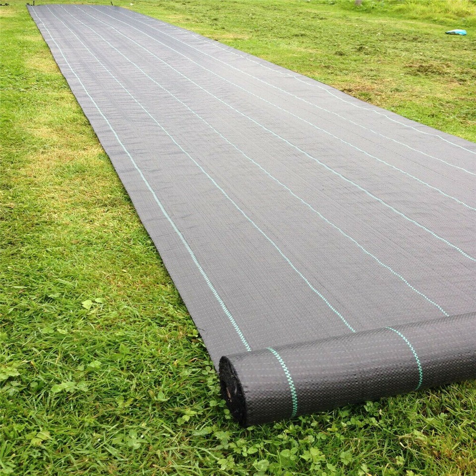 3.2 oz Weed Barrier Fabric Landscape Weed Blocker Fabric Heavy Duty 3FT ...