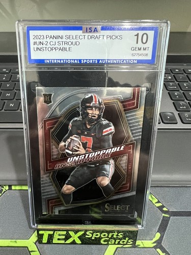 2023 Panini Select Draft Picks Unstoppable CJ Stroud Rookie RC Gem Mt ...
