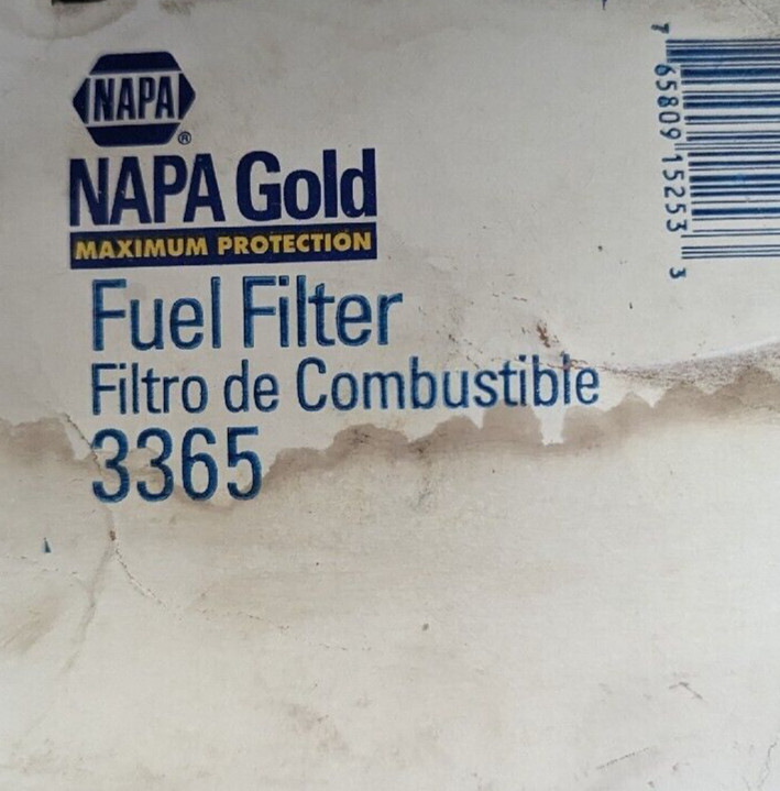 NAPA 3365 - Cross reference oil filters