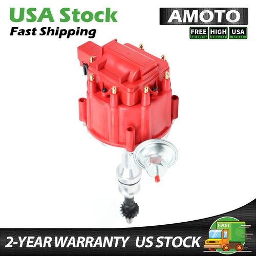 1X Red HEI Distributor For Ford 351C 351M 400 429 460 65,000 KV Coil ...
