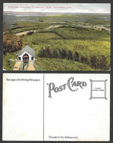 Old Postcard - Manchester, New Hampshire - View from Uncanoonuc | eBay UK