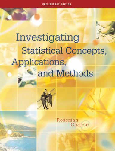 Investigating Statistical Concepts, Applications and Methods ...