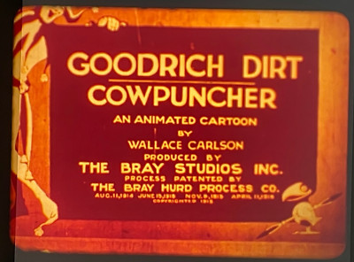 Goodrich Dirt Cow Puncher B&W Tinted 16mm Silent Cartoon 1918 | eBay