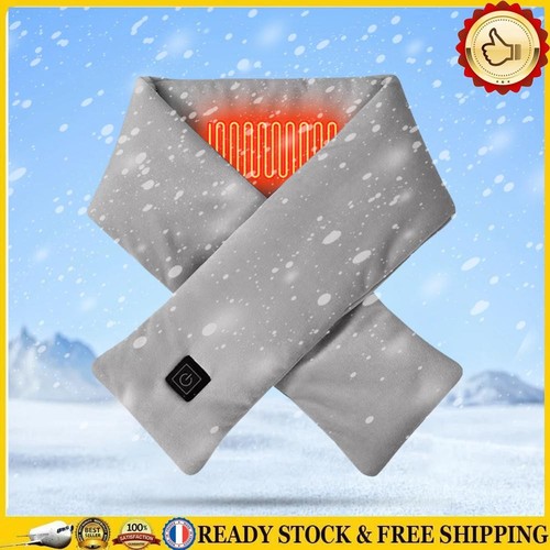 Electric USB Heated Scarf Thermal Scarf 3 Temperature Adjustable for ...