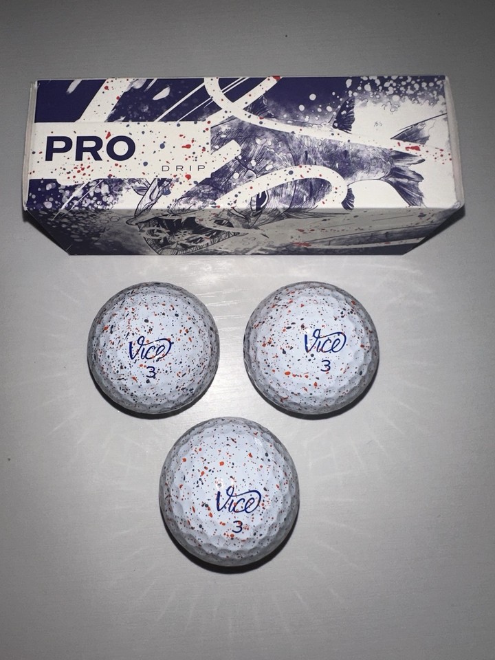 Vice Pro Drip Golf Balls 9 Premium Golf Balls - Red/Blue Drip - NEW™ | eBay