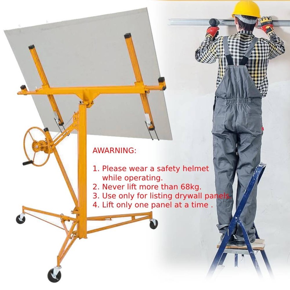 16 FT PLASTERBOARD DRYWALL LIFTER HOIST PANEL LIFT INDUSTRIAL BUILDING ...