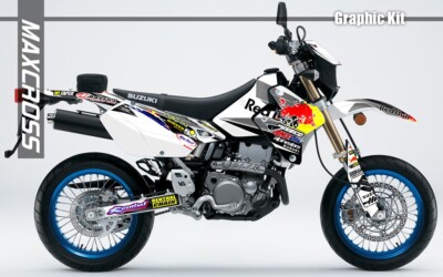 SUZUKI DRZ400S DRZ400SM DRZ400E MAXCROSS GRAPHICS FULL KIT DECALS ...