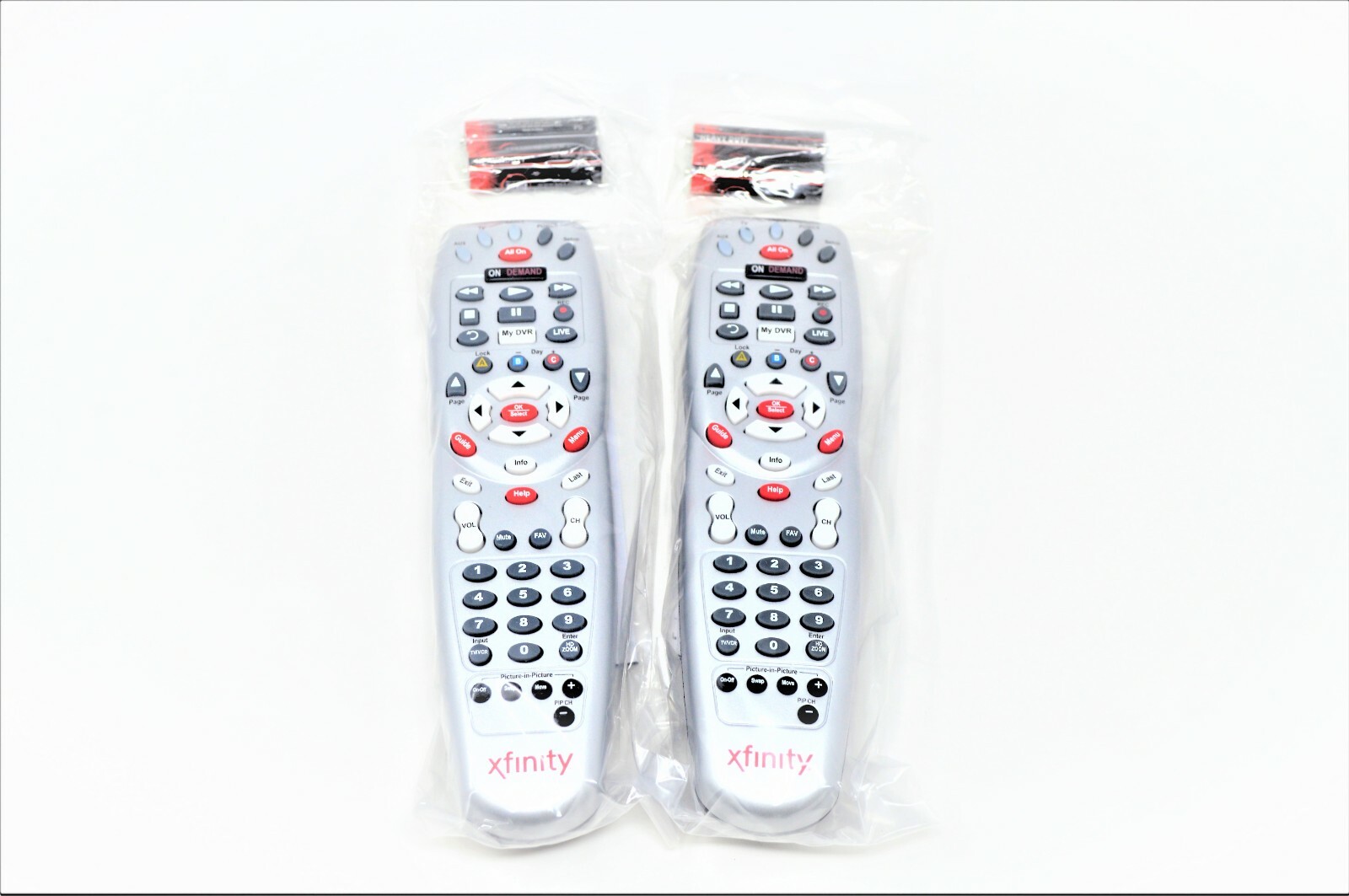 Lot of 2 Comcast Xfinity On Demand Remote Control DCT with Batteries ...