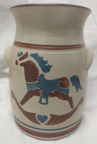 OLDE CAPE COD STONEWARE CAPE COD MAINE ROCKING HORSE MOTIFF | eBay
