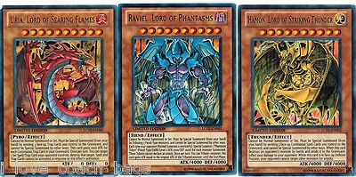 Uria Lord + Hamon + Raviel LC02 Egyptian God Cards Legendary Collection ...