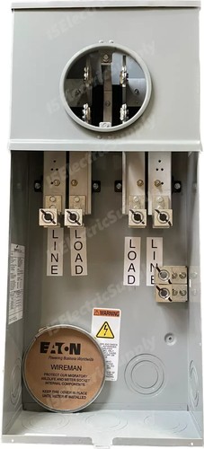 EATON 400 / 320 Amp Meter Base Socket Single Phase 324N Brand New UL ...