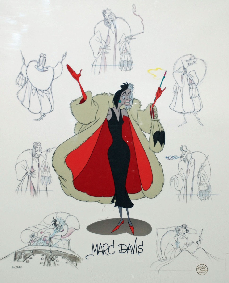 Cruella Deville Cartoon Drawing