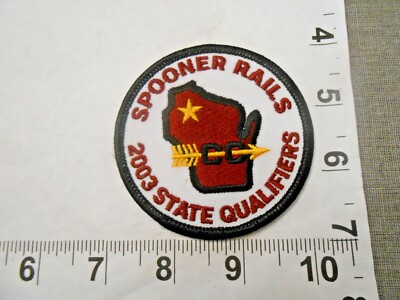 Spooner Rails (Wisconsin) 2003 State Qualifiers patch free shipping | eBay