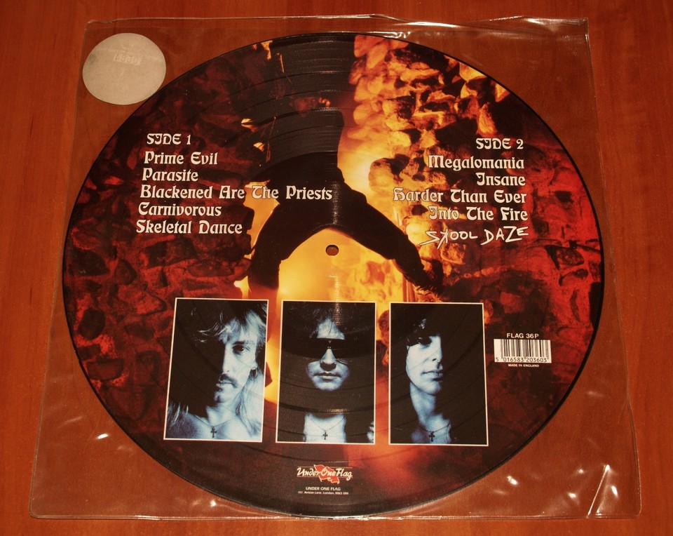 VENOM PRIME EVIL LP PICTURE DISC VINYL *RARE* UK PRESS 1989 LIMITED ...