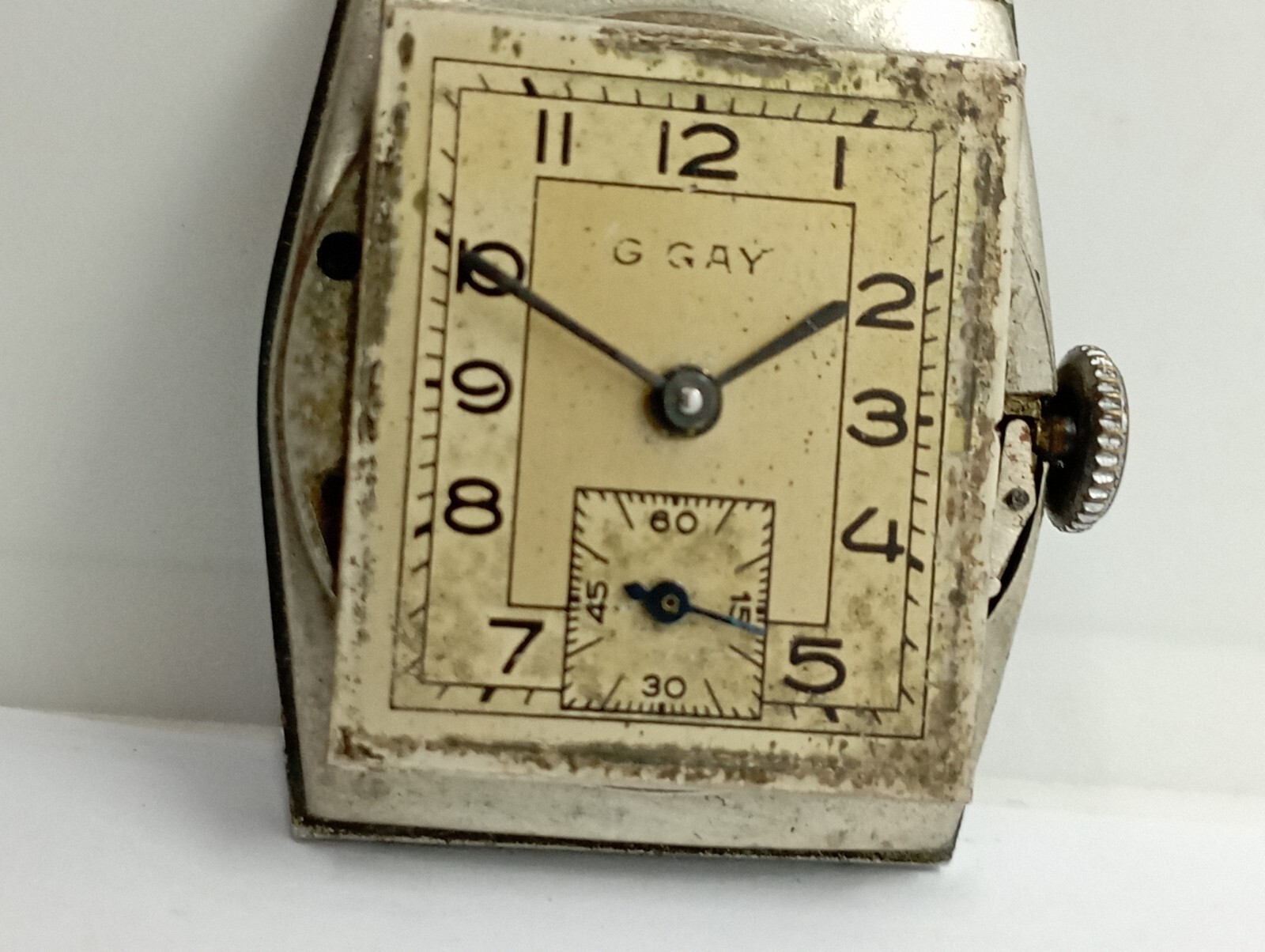 VINTAGE Gabriel GAY Grenoble Tank Watch Before WWII C… - Gem