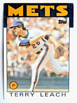 Terry Leach #774 Topps 1986 Baseball Card (New York Mets) | eBay
