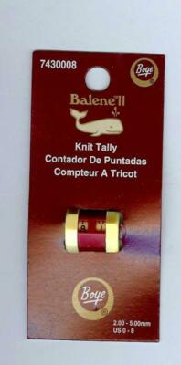 2 BOYE BALENE II SMALL KNIT TALLY - ROW COUNTER FOR KNITTING NEEDLES | eBay