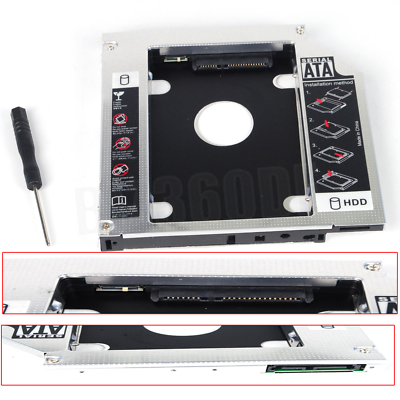 SATA 2nd HDD SSD Enclosure Frame for Fujitsu Lifebook T900 T901 E752 ...