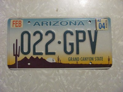 2004 ARIZONA LICENSE PLATE FREE SHIPPING CHECK OUT MY OTHER PLATES | eBay