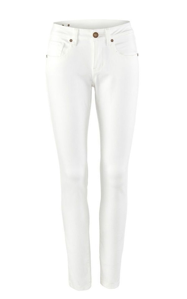 Cabi White Skinny Jeans Slimmie Size 12 Pants Spring #5088 Stretchy | eBay