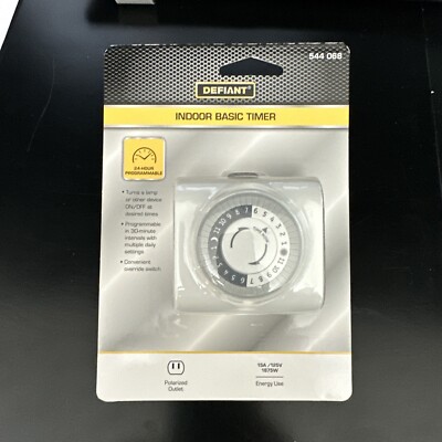 Defiant 544 068 Indoor Basic Timer Programmable Timer NEW! | eBay