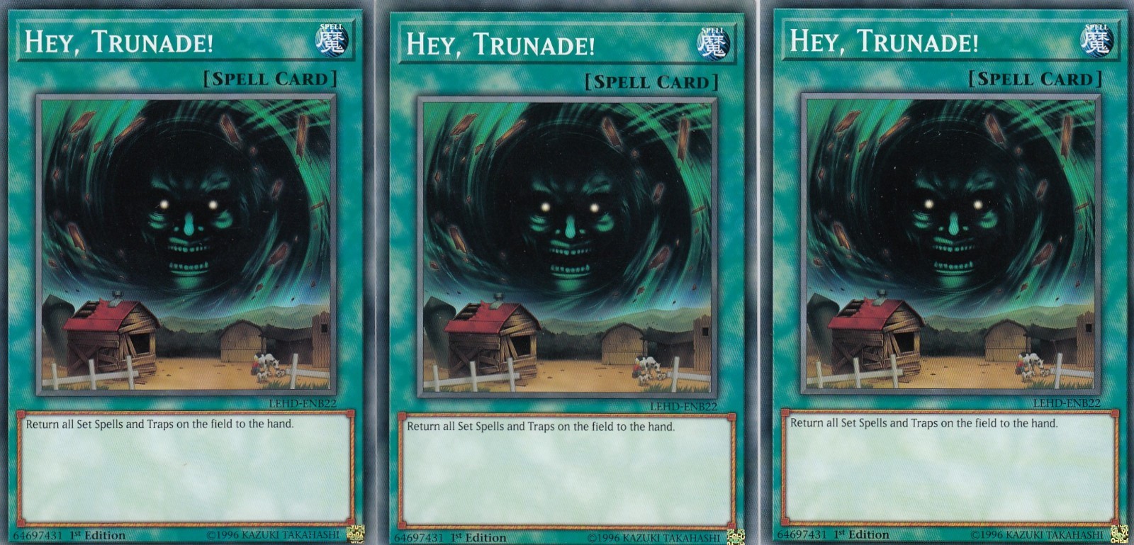 YUGIOH 3 X HEY, TRUNADE LEHD-ENB22 - 1ST EDITION | eBay UK