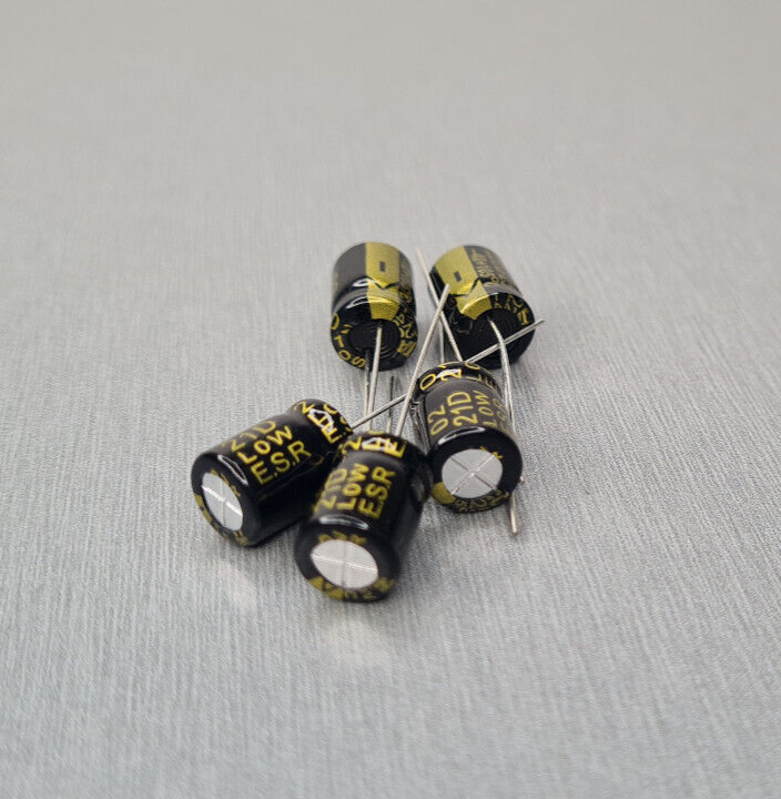 5PCS 220uF 25V Mini Low Impedance PCB Electrolytic Capacitor | eBay ...