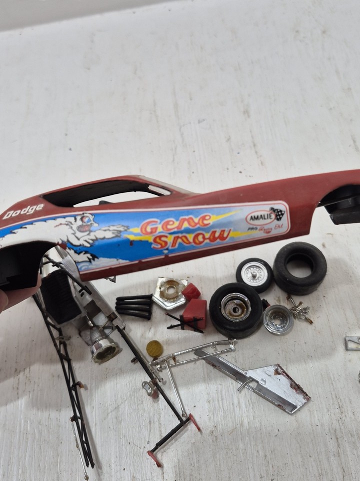 Vintage Gene Snow Snowman Vega Funny Car Built Incomplete Model Kit ...