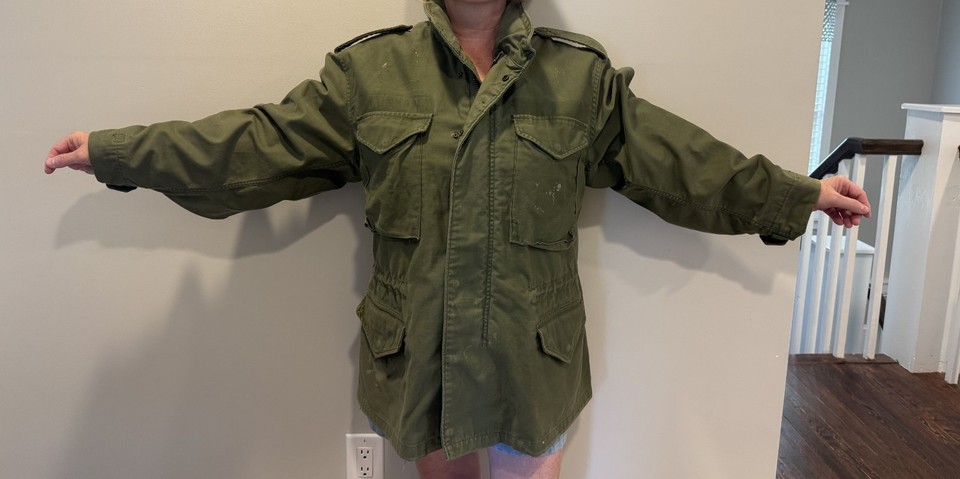 Vintage 1971 US Army Combat Field Jacket M65 OG-107 Medium Short | eBay