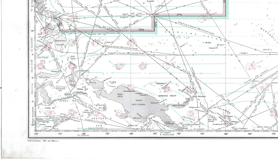 Admiralty 5127(4) Routeing Chart North Pacific Ocean April Map Chart ...