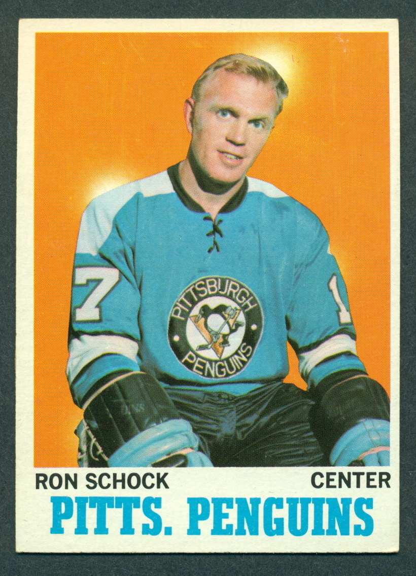 1970 71 TOPPS HOCKEY #91 RON SCHOCK PITTSBURGH PENGUINS | eBay