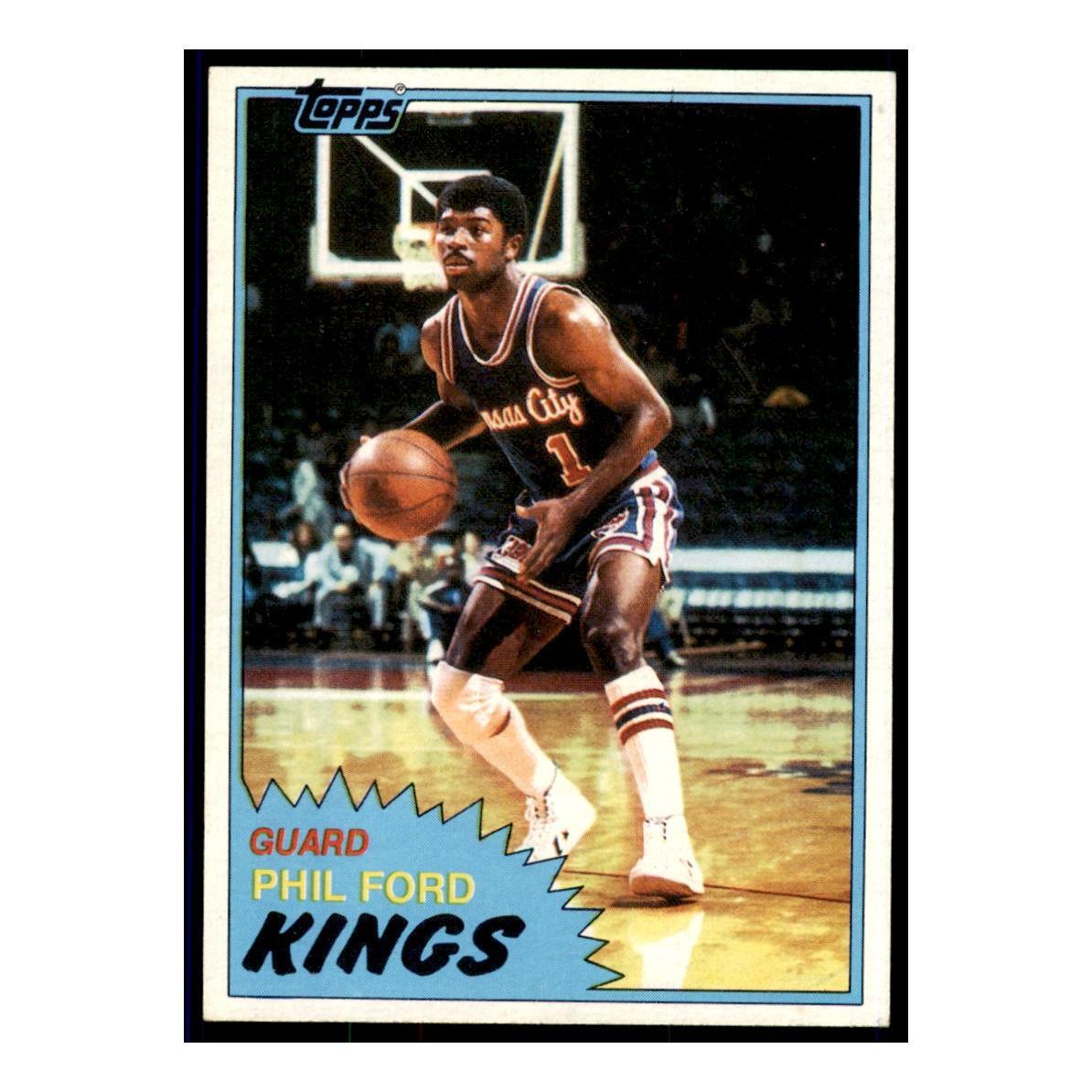 1981 Topps #18 Phil Ford Kansas City Kings Basketball Card | eBay