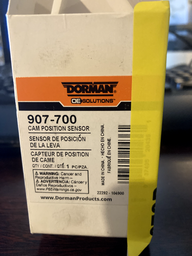 Engine Camshaft Position Sensor Dorman 907-700 comes in box has some ...