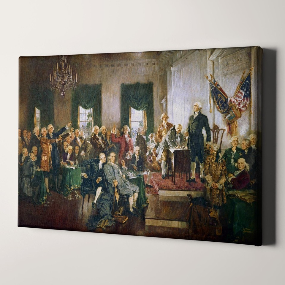 The Signing of the Constitution of the United States USA Canvas Wall Art Print | eBay