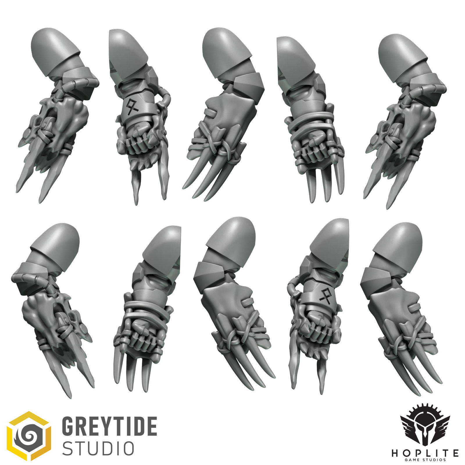 Primal Claws B (x10) | Grey Tide Studios | Primal Hounds | Conversion ...