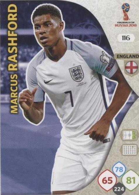 2018 Panini Adrenalyn XL Fifa World Cup - Marcus Rashford #116 for sale ...