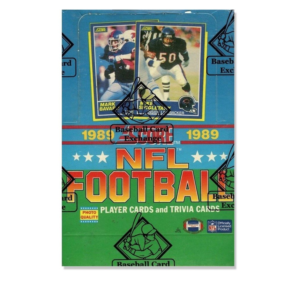 1989 Score Football NFL Factory Sealed Trading Cards Hobby Box (BCE ...