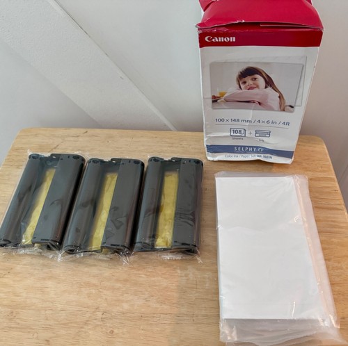 Canon KP-108IN Ink 4"x6" Photo Paper Set for Selphy CP910 CP1500 CP1200 ...