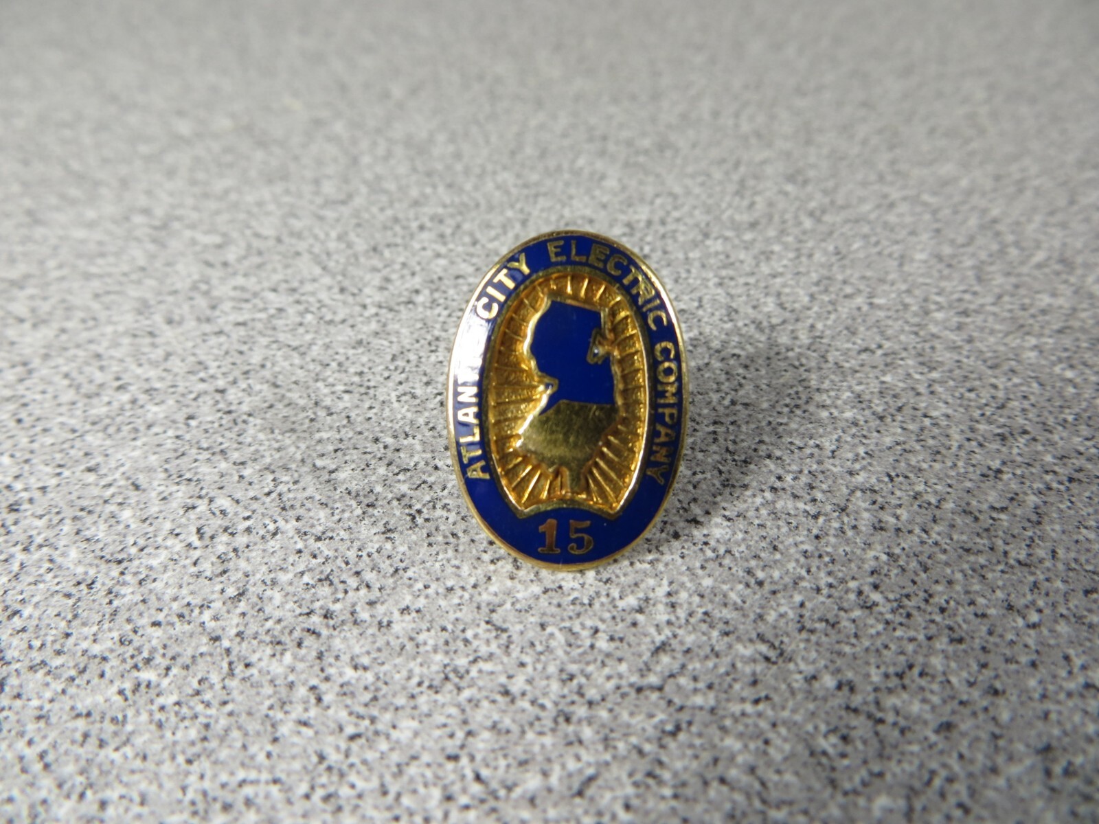 ATLANTIC CITY ELECTRIC - 15 Year Service Pin 10K Gold - Gem