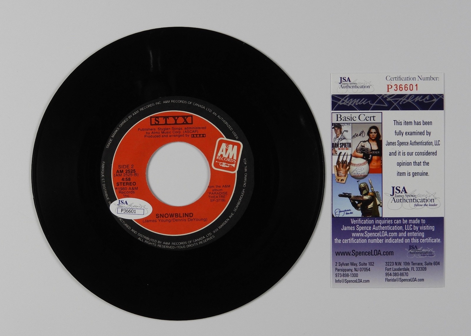 Styx Dennis Deyoung Signed Autograph 45 JSA Vinyl Record Mr. Roboto | eBay