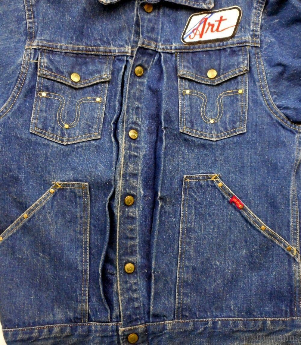 Big Smith Buckaroo Vintage Sanforized Denim Jacket 19… - Gem
