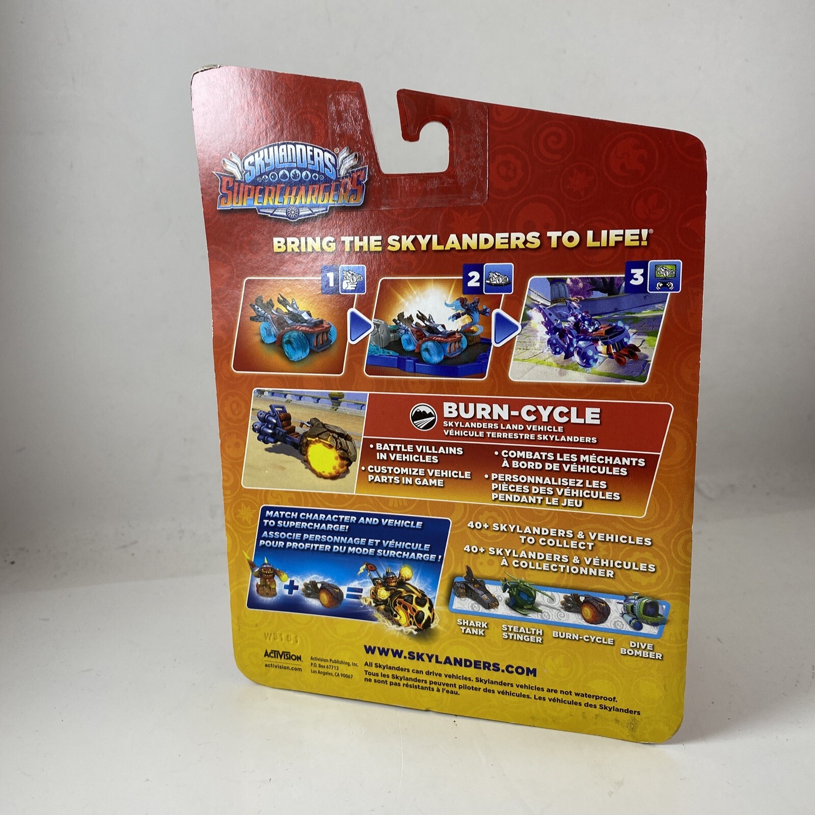 SKYLANDERS SUPERCHARGERS BURN-CYCLE SKYLANDERS LAND VEHICLE NIP NIB ...