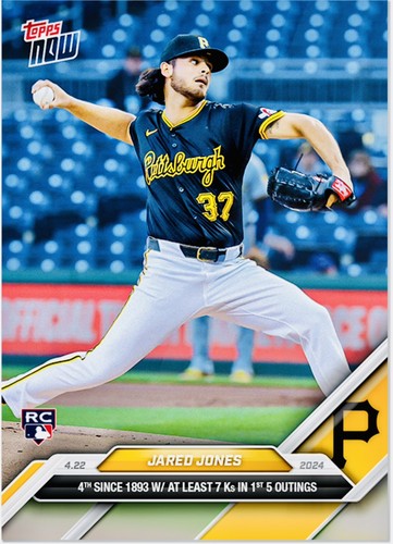 JARED JONES - RC ‘24 Topps Now #110- Pirates 🏴‍☠️ 🔥IN-STOCK🔥 | eBay