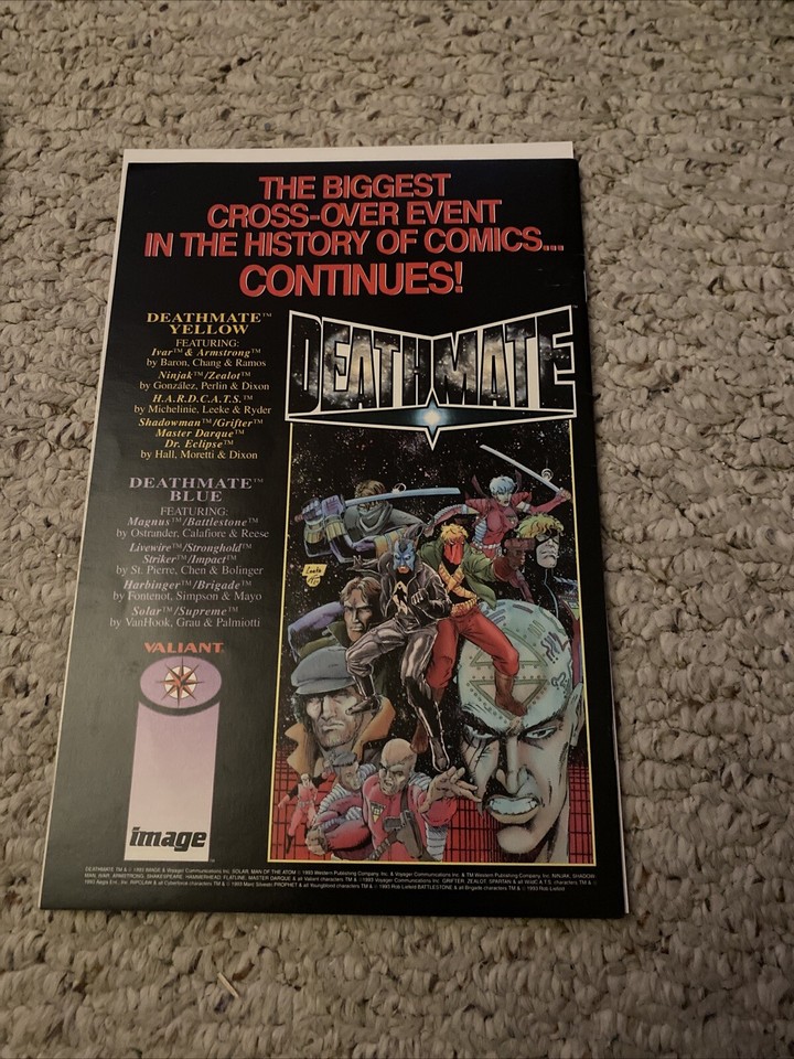 DEATHMATE PROLOGUE SILVER (1993) IMAGE/VALIANT JIM LEE COVER! LIEFELD ...