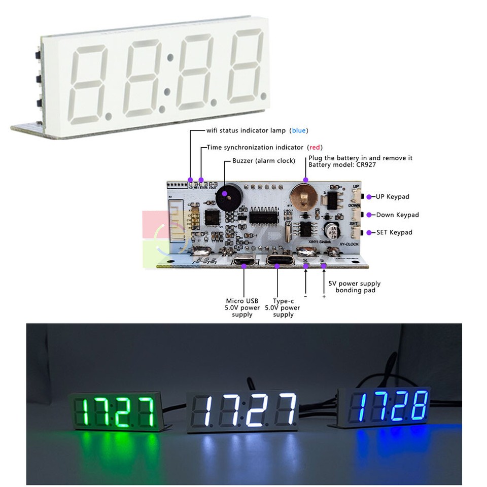 WIFI Timer Clock Module Wireless Network Auto Timing Digital Electronic ...