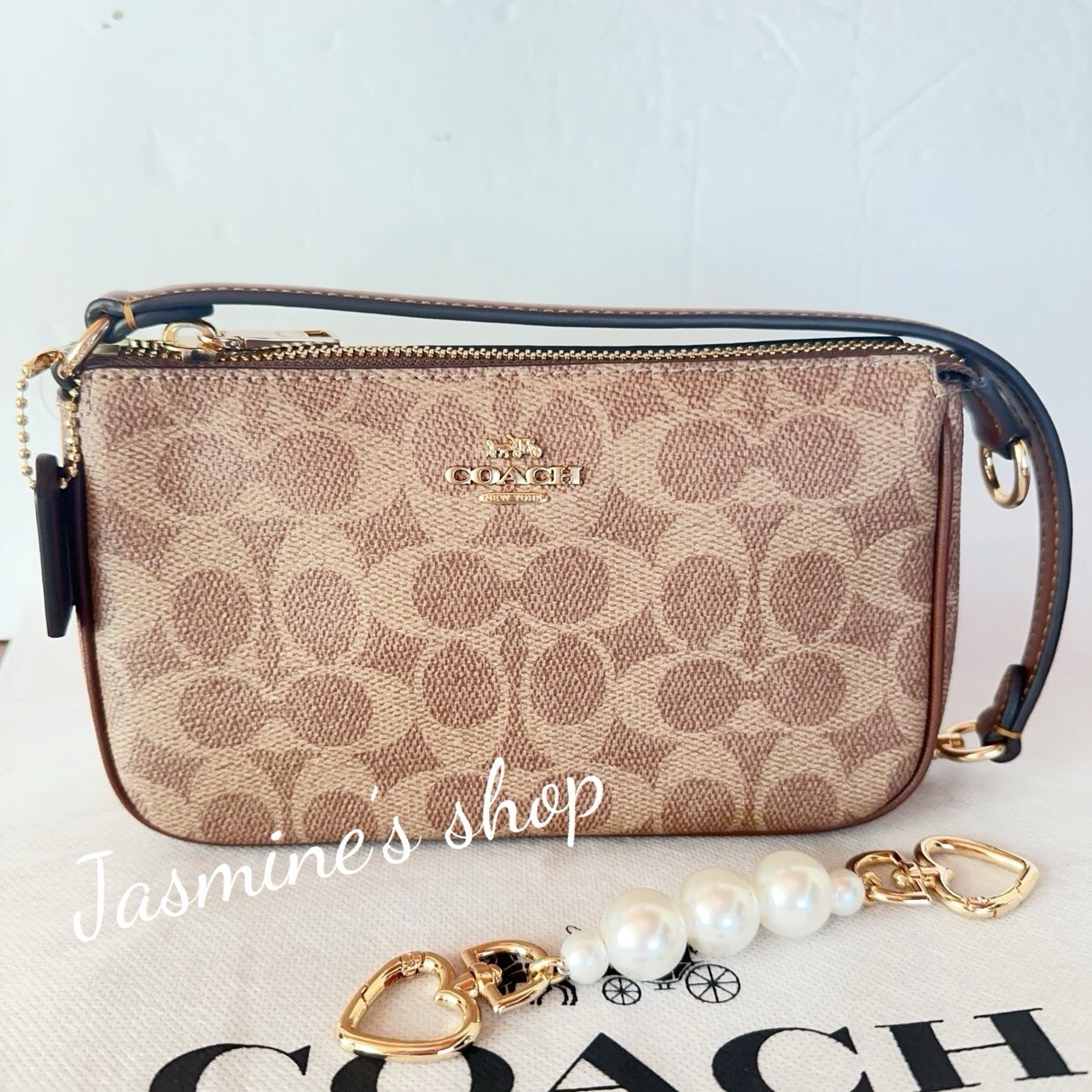 NWT Coach Nolita 19 In Signature Canvas CW426 Tan/brown | eBay