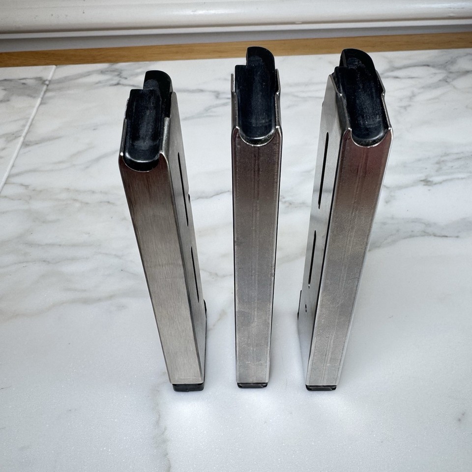 Lot of 3 Wilson Combat 1911 Magazines .45 ACP Steel + Polymer Base ...