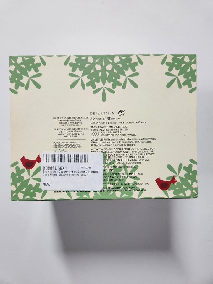 Snowbabies Dept 56 Figurines Porcelain My Little Pony Good Night ...