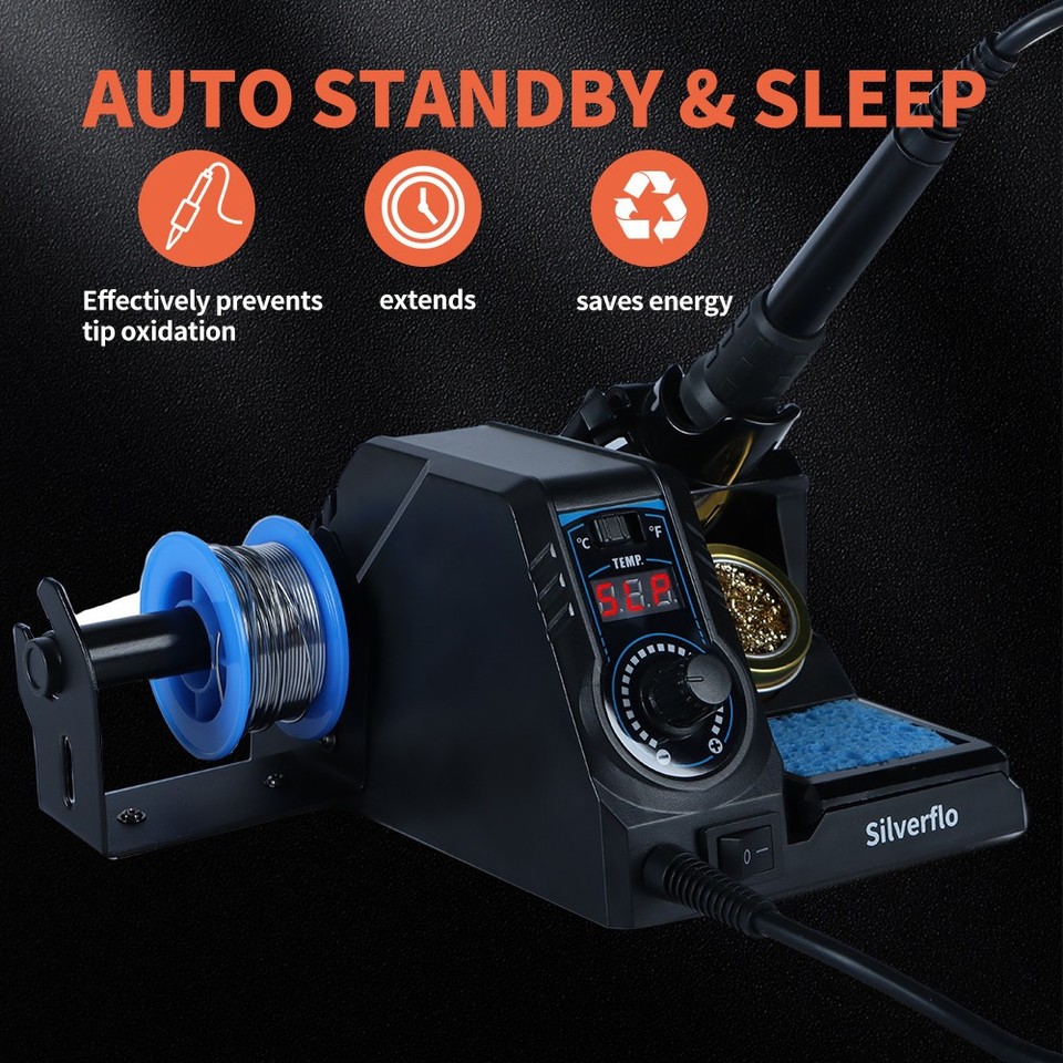 130W Soldering Station Rework Kit LED Display Rapid Heating Adjustable ...